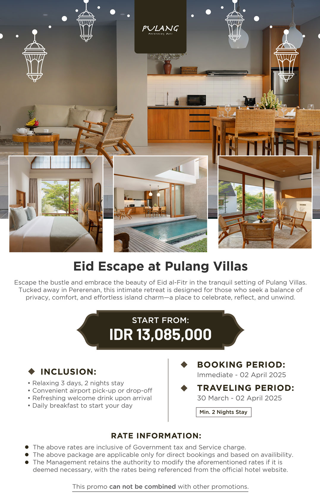 Lebaran Package – Villa Pulang by Nakula